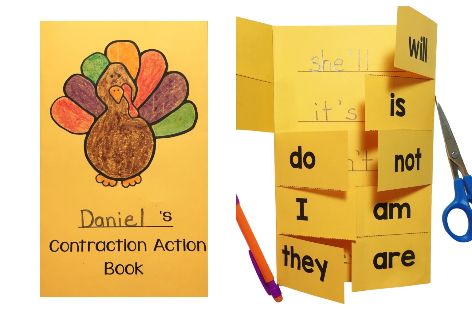 Teach Contractions in 4 Easy Steps with One Thanksgiving Read-Aloud ...